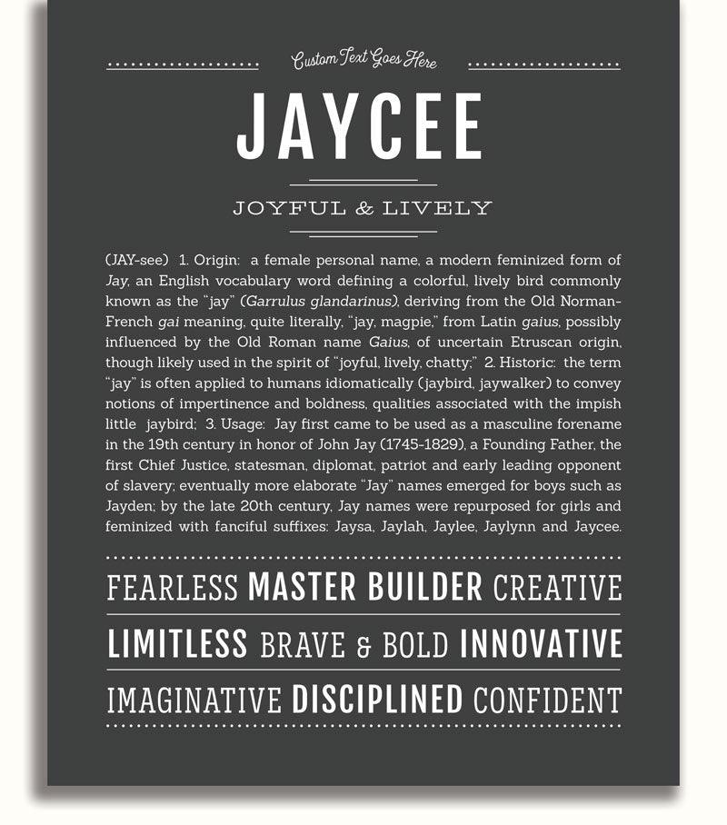 Jaycee Personalized Name Meaning Art Prints Name Stories jaycee-personalized-name-meaning-art-prints-name-stories