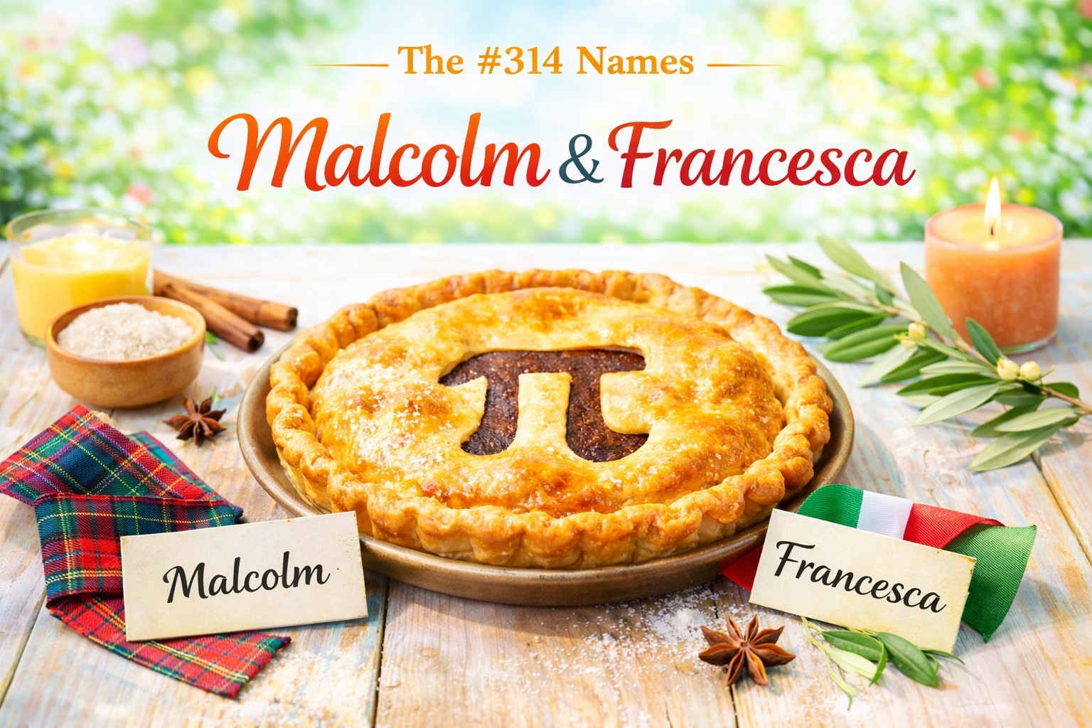 A Sweet Slice of Pi: Meet Malcolm & Francesca – Name Stories