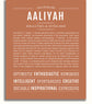 Aaliyah | Name Art Print – Name Stories