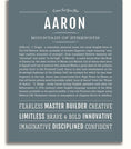 Aaron | Name Art Print – Name Stories