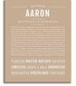 Aaron | Name Art Print – Name Stories