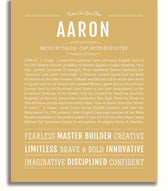 Aaron | Name Art Print – Name Stories