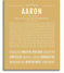 Aaron | Name Art Print – Name Stories