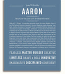 Aaron | Name Art Print – Name Stories