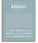 Abagail | Name Art Print – Name Stories