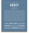 Abbey | Name Art Print – Name Stories