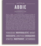 Abbie | Name Art Print - Personalized Custom Gifts – Name Stories