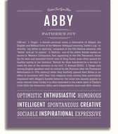 Abby | Name Art Print – Name Stories