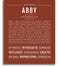Abby | Name Art Print – Name Stories