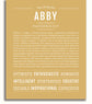 Abby | Name Art Print – Name Stories