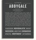 Abbygale | Name Art Print – Name Stories