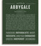 Abbygale | Name Art Print – Name Stories