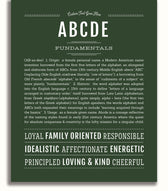 Abcde | Name Art Print – Name Stories