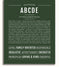Abcde | Name Art Print – Name Stories