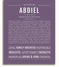 Abdiel Personalized Name Meaning Art Prints – Name Stories