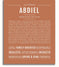Abdiel | Name Art Print – Name Stories