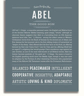 Abel Personalized Name Meaning Art Prints – Name Stories