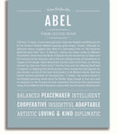Abel | Name Art Print – Name Stories