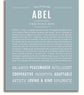 Abel | Name Art Print – Name Stories