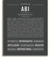 Abi | Name Art Print – Name Stories