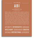 Abi | Name Art Print – Name Stories