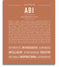 Abi | Name Art Print – Name Stories