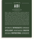 Abi | Name Art Print – Name Stories