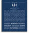 Abi | Name Art Print – Name Stories
