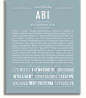 Abi | Name Art Print – Name Stories