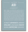 Abi | Name Art Print – Name Stories