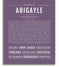 Abigayle Personalized Name Meaning Art Prints – Name Stories