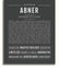 Abner | Name Art Print – Name Stories