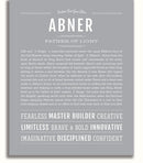 Abner | Name Art Print – Name Stories
