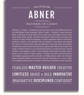 Abner | Name Art Print – Name Stories