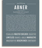 Abner | Name Art Print – Name Stories