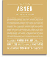 Abner | Name Art Print – Name Stories