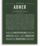 Abner | Name Art Print – Name Stories