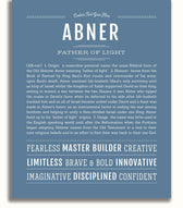 Abner | Name Art Print – Name Stories
