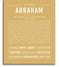 Abraham Personalized Name Meaning Art Prints – Name Stories