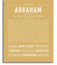 Abraham Personalized Name Meaning Art Prints – Name Stories
