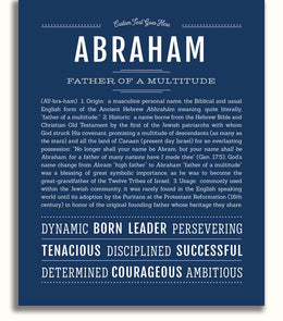 Abraham | Name Art Print – Name Stories