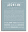 Abraham Personalized Name Meaning Art Prints – Name Stories