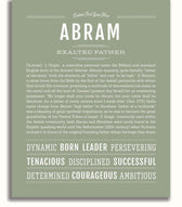 Abram | Name Art Print – Name Stories