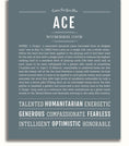 Ace | Name Art Print – Name Stories