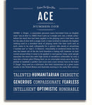 Ace | Name Art Print – Name Stories