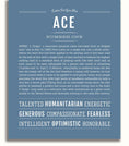 Ace | Name Art Print – Name Stories