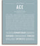Ace | Name Art Print – Name Stories