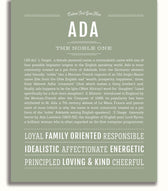 Ada | Name Art Print – Name Stories