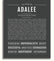 Adalee | Name Art Print – Name Stories