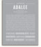 Adalee | Name Art Print – Name Stories
